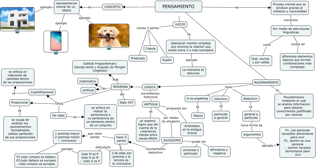 mapa conseptual pensamiento - ¿tipos de pensamientos?